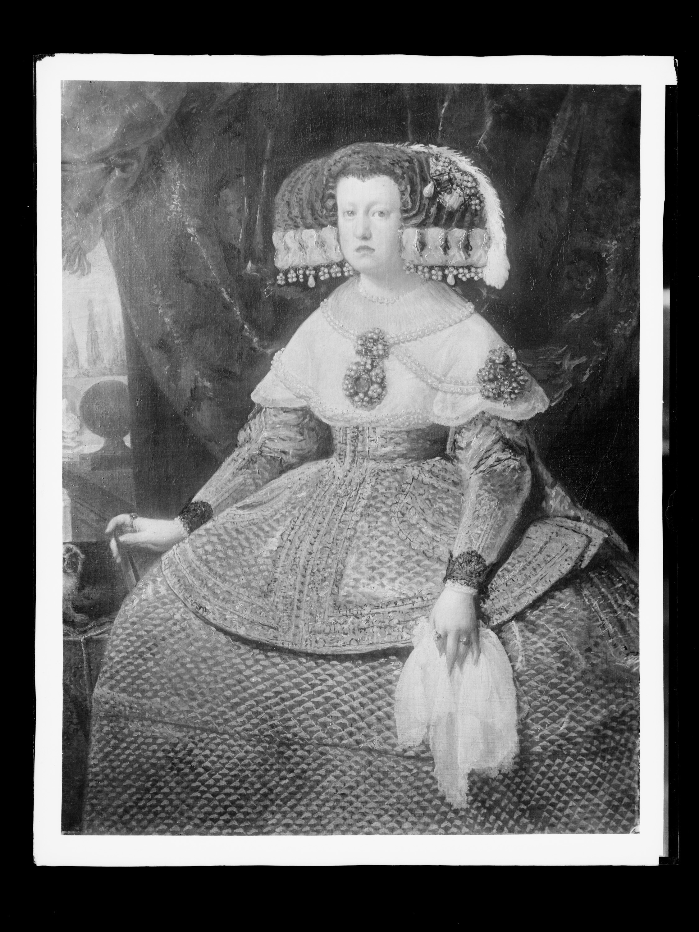 Kunsthistorisches Museum: Königin Maria Anna von Spanien in hellrotem ...