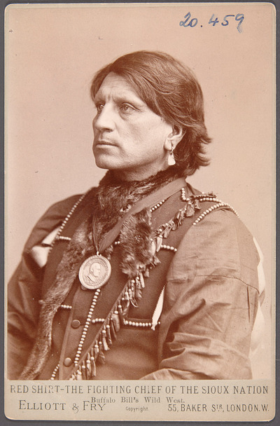 Red Shirt, Sioux-Chief, actor in Buffalo Bill's Wild West | Weltmuseum Wien