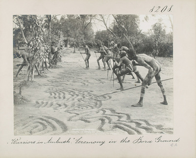 "Warriors in Ambush". Ceremony in the Bora Ground | Weltmuseum Wien
