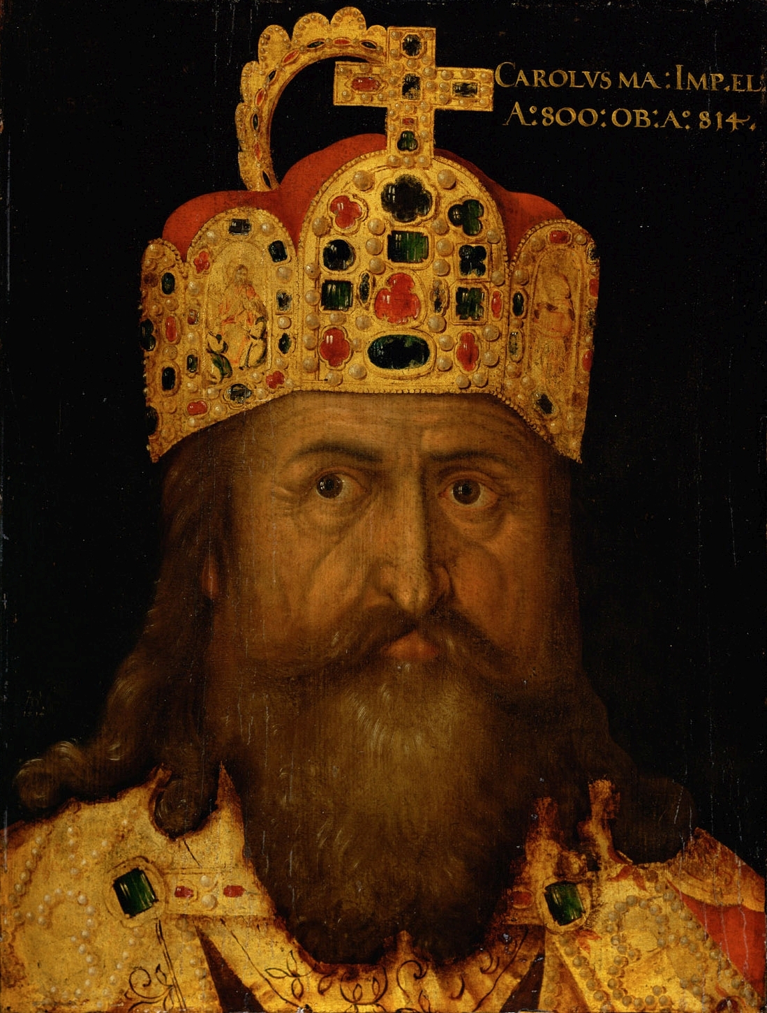 Kunsthistorisches Museum: Kaiser Karl der Große (747-814), Brustbild